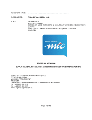 Fillable Online Page 1 of 15 - MTC Fax Email Print - pdfFiller