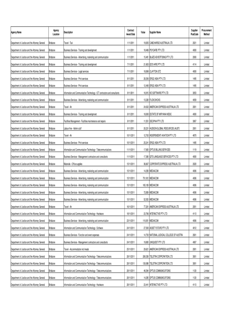 Fillable Online qcd hpw qld gov Standing offer arrangement - Deed of agreement - Version 003 Fax ...