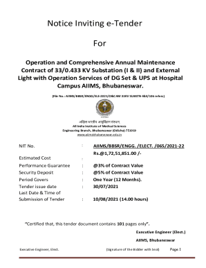Fillable Online TENDER DOCUMENT TWO-BIDS SYSTEM Fax Email Print - pdfFiller