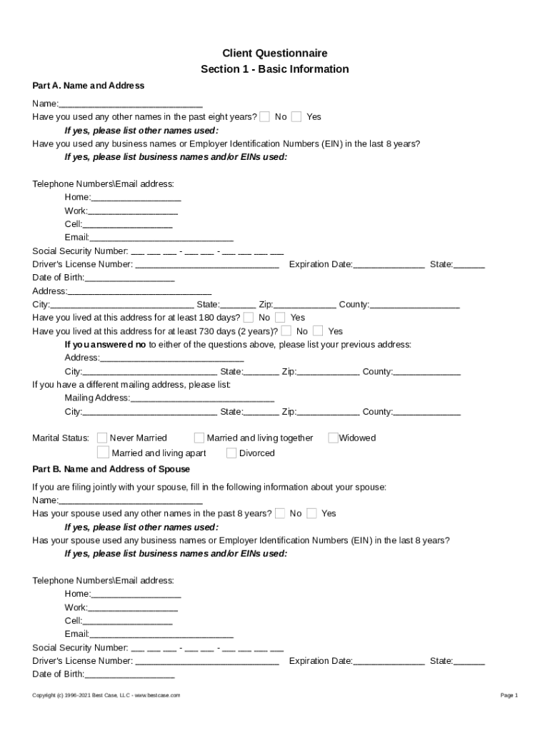 Basic Ination Part A. Name and Address - Richard Grindstaff Doc Template | pdfFiller