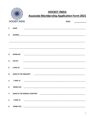 Fillable Online FORM FOR ASSOCIATE MEMBERSHIP APRIL 2021.docx Fax Email ...