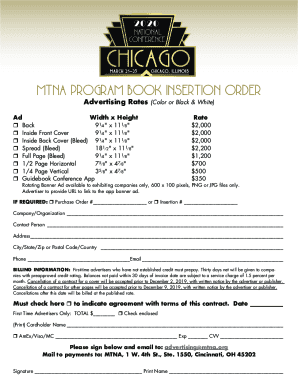 Fillable Online Annual Conference Program Book Ads Fax Email Print ...