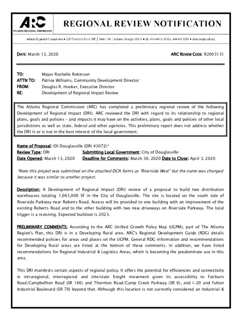 Fillable Online 2018 ARC BOARD ROSTER - Atlanta Regional Commission Fax ...