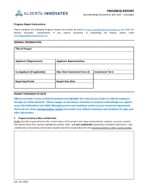 Fillable Online Progress Report - PDF Templates - Jotform Fax Email ...