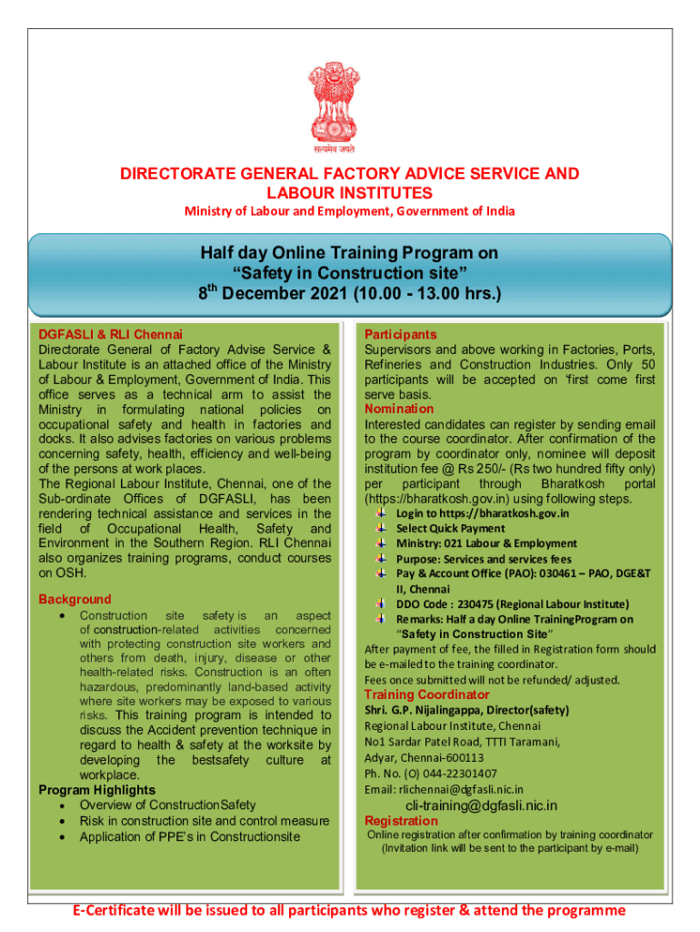 Fillable Online E-Certificate for all those who register and attend ...