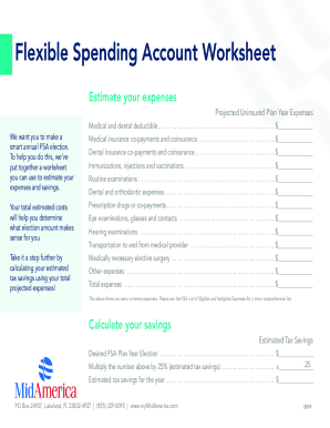 Fillable Online LBS FSA Enrollment Kit with card - Webster, NY Fax ...
