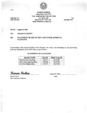 Fillable Online TAX ASSESSOR-COLLECTOR Fax Email Print - pdfFiller