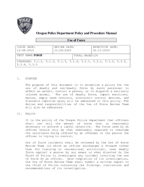 Fillable Online Use of Force Fax Email Print - pdfFiller