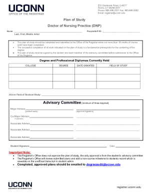 Fillable Online registrar uconn Student Forms - UConn School of Nursing ...