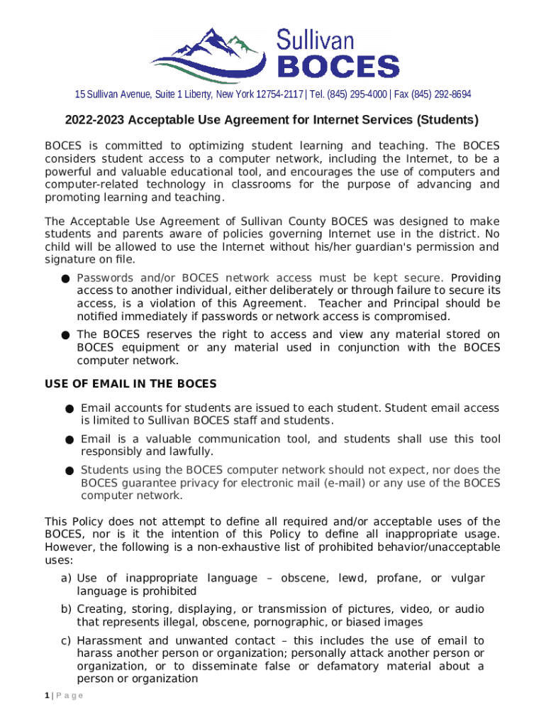 ULSTER BOCES - Services Guide Doc Template | pdfFiller