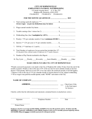 Fillable Online Kentucky payroll tax form information - CS Professional ...