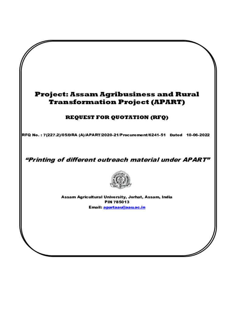 Fillable Online Assam Agribusiness and Rural Transformation Project ...