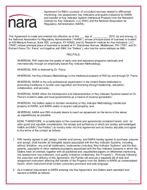 Fillable Online This Agreement is made and entered into effective as of ...