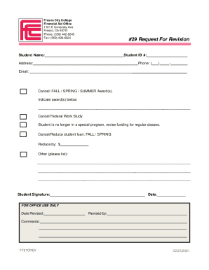 Fillable Online #29 Request For Revision. #29 Request For Revision Fax Email Print - pdfFiller