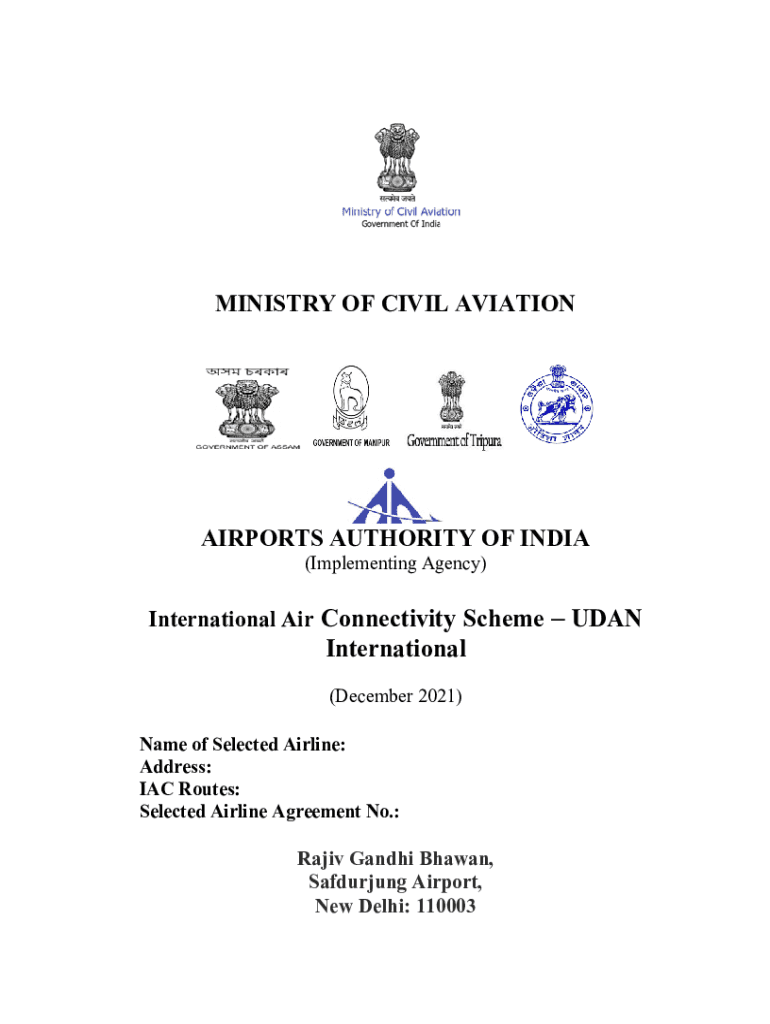 Fillable Online UDAN Scheme of Ministry of Civil Aviation completes 5 ...