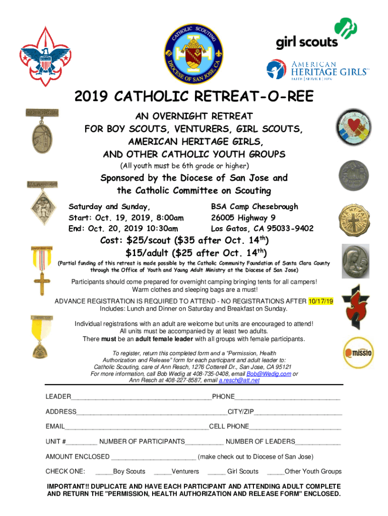 Fillable Online Girl Scouts USA, Campfire Girls, American Heritage ...