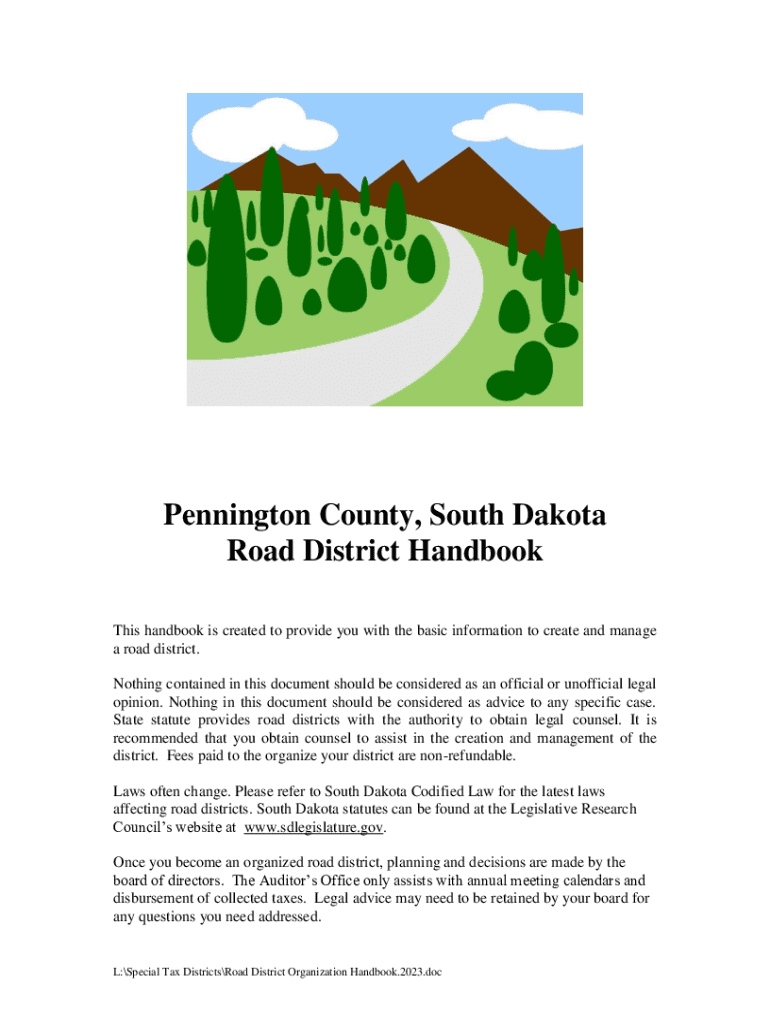 Fillable Online Non-state Public Road Inventory - South Dakota ...