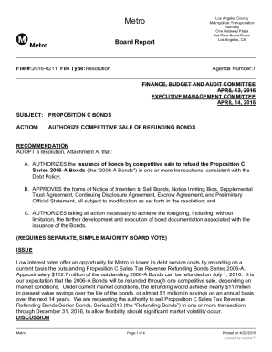 Fillable Online Metro - Board Reports/Items Fax Email Print - pdfFiller