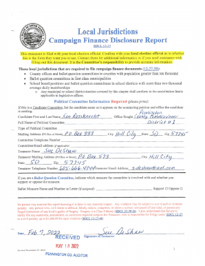 Fillable Online CHAPTER 3 CANDIDATE FILINGS AND FINANCIAL ... Fax Email ...