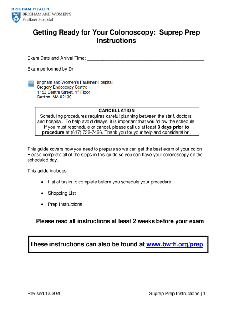 Fillable Online RITU M. SACHDEV, M.D. COLONOSCOPY INSTRUCTION ... Fax ...