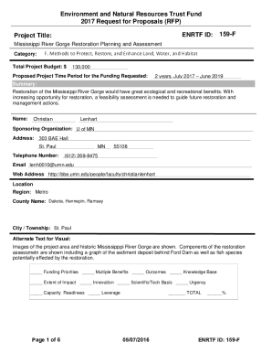 Fillable Online Environment and Natural Resources Trust Fund 2017 ... - LCCMR Fax Email Print ...