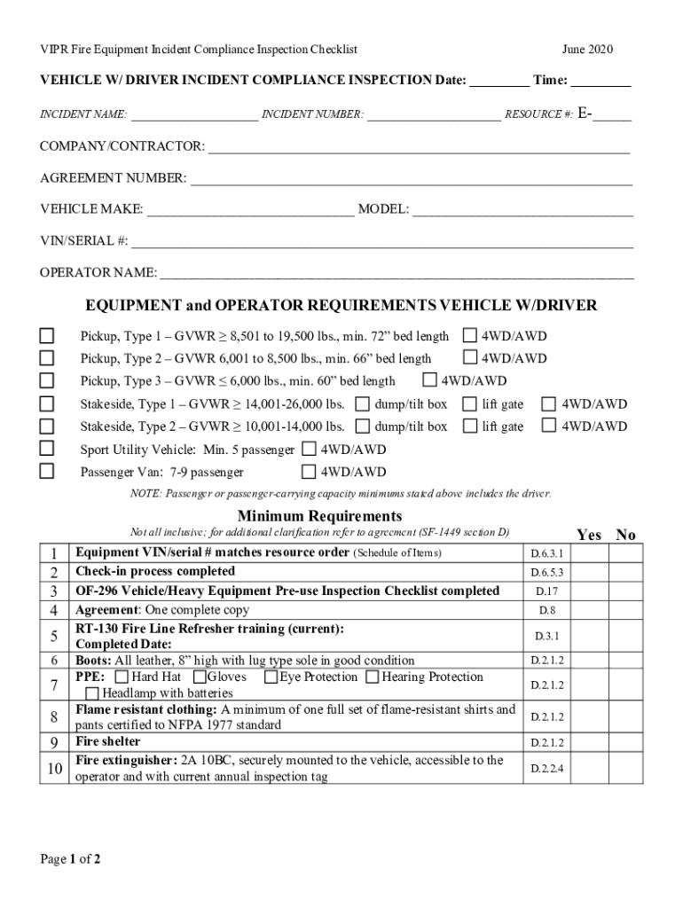 Fillable Online Vehicle Inspection Report Form Pdf Fax Email Print ...