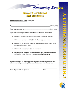 Fillable Online Child Responsibility Form Fax Email Print - pdfFiller