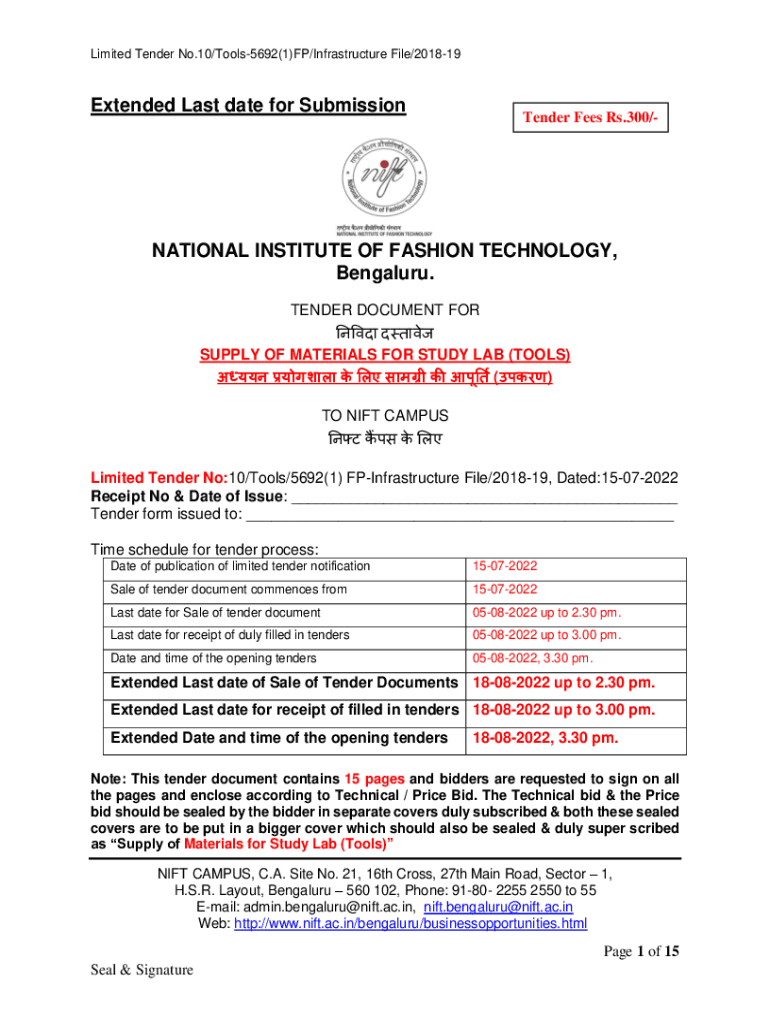 Fillable Online Extended Last date for Submission Fax Email Print ...