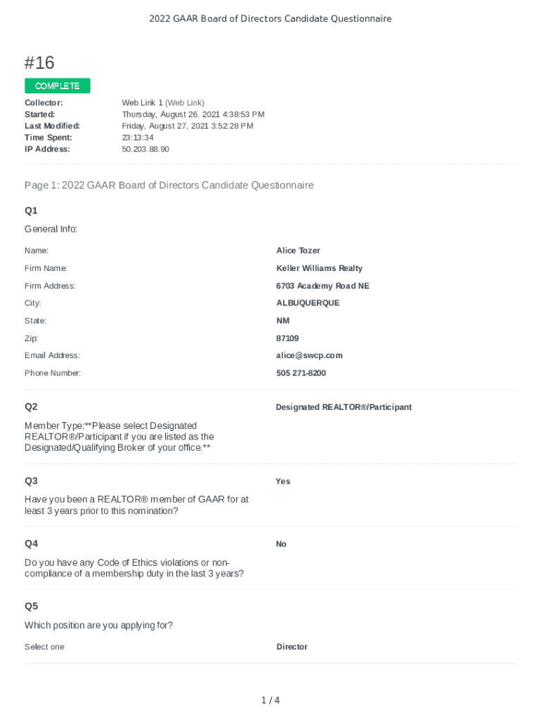 Fillable Online Alice Tozer Fax Email Print - pdfFiller