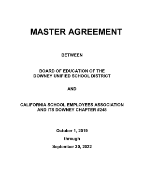 Fillable Online TENTATIVE AGREEMENT BETWEEN DOWNEY UNIFIED ... Fax Email Print - pdfFiller