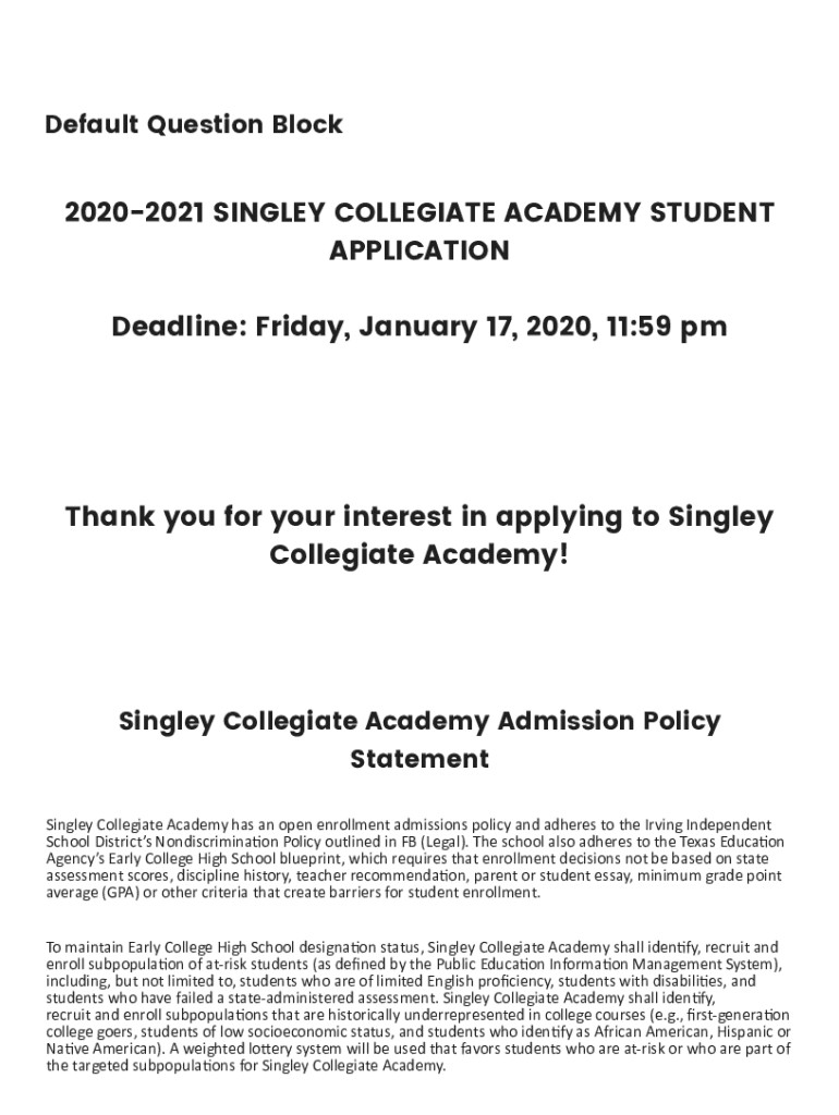 Fillable Online Applying to Collegiate Academy / Application Process Timeline Fax Email Print ...