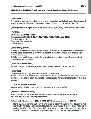 Fillable Online Solve real world problems involving multiplication of ...