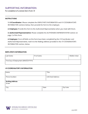 Fillable Online Selecting an authorized representative to complete Form I-9 ... Fax Email Print ...