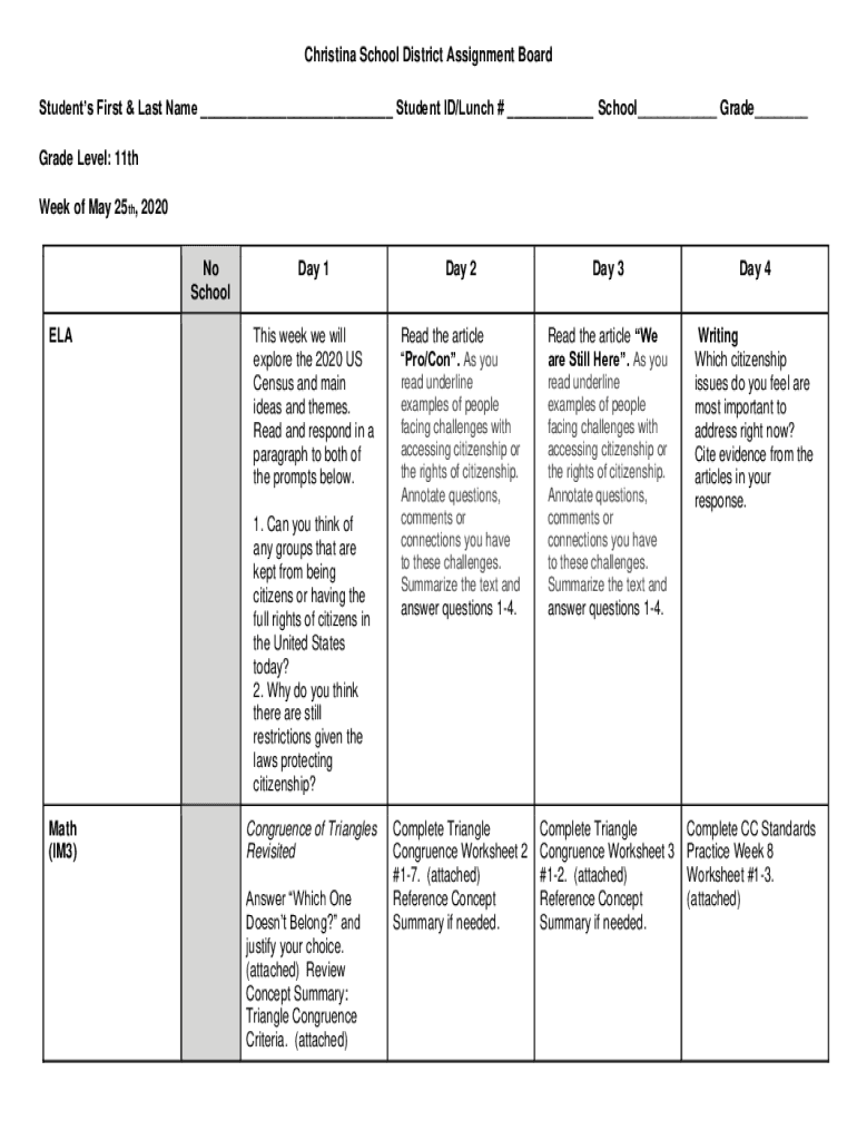 Fillable Online Students First & Last Name Student ID/Lunch # School Grade Fax Email Print ...