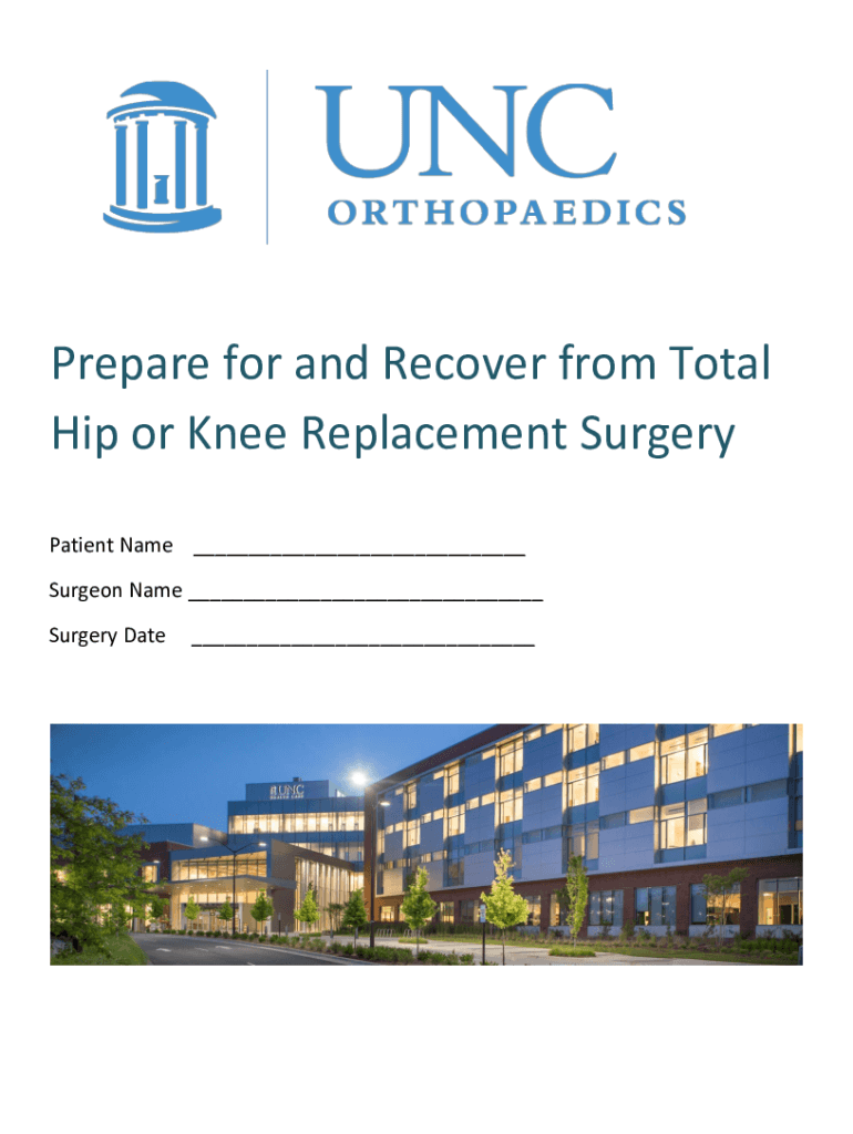Fillable Online Hip and Knee Replacement Surgery Guide - Main Line ...