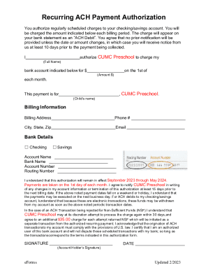 Fillable Online Authorization-Form-ACH-Recurring-Payments-for-Utility- ... Fax Email Print ...