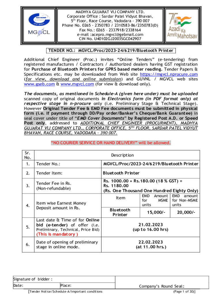 Fillable Online Sardar Patel Vidyut Bhavan, 5th Floor, Race Course, Vadodara Fax Email Print ...