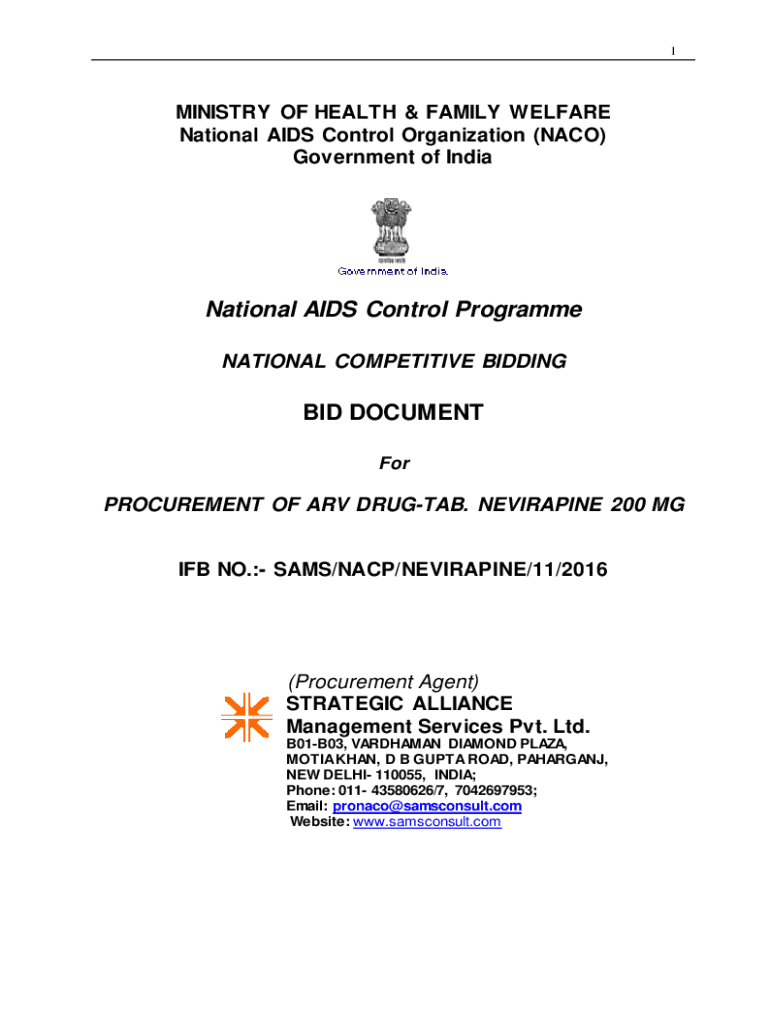 Fillable Online National AIDS Control Programme Fax Email Print - pdfFiller