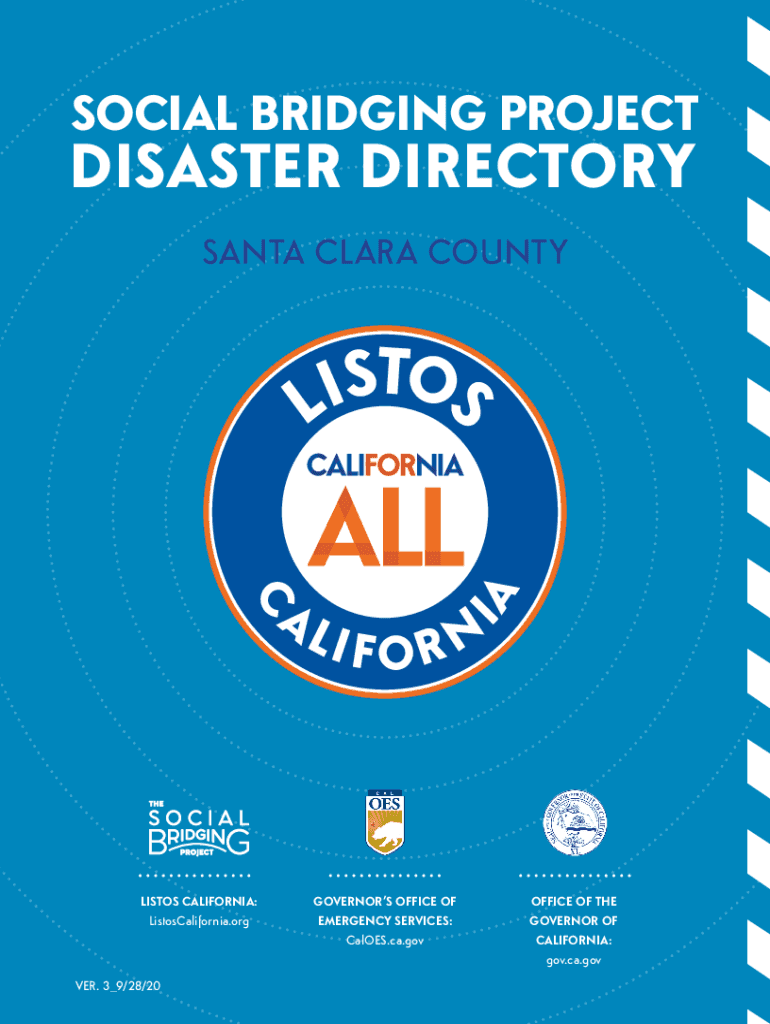 Fillable Online santa clara county - Listos California Fax Email Print ...