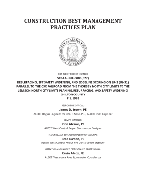 Fillable Online standard specifications - ALDOT Fax Email Print - pdfFiller