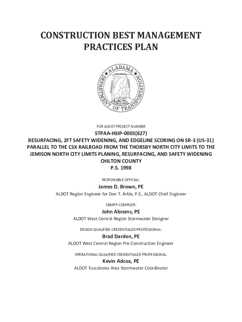 Fillable Online standard specifications - ALDOT Fax Email Print - pdfFiller