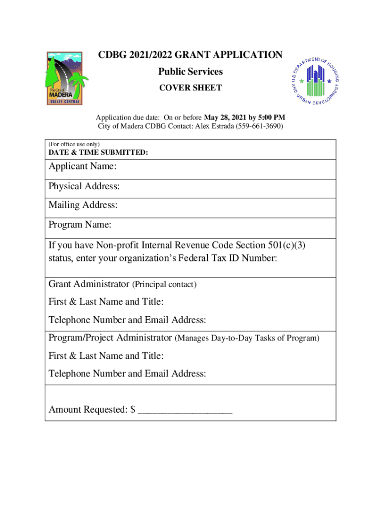 Fillable Online 2021-2022-CDBG-Capital-Projects-Application.pdf Fax Email Print - pdfFiller
