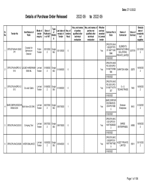 Fillable Online Details of Purchase Order Released Fax Email Print ...
