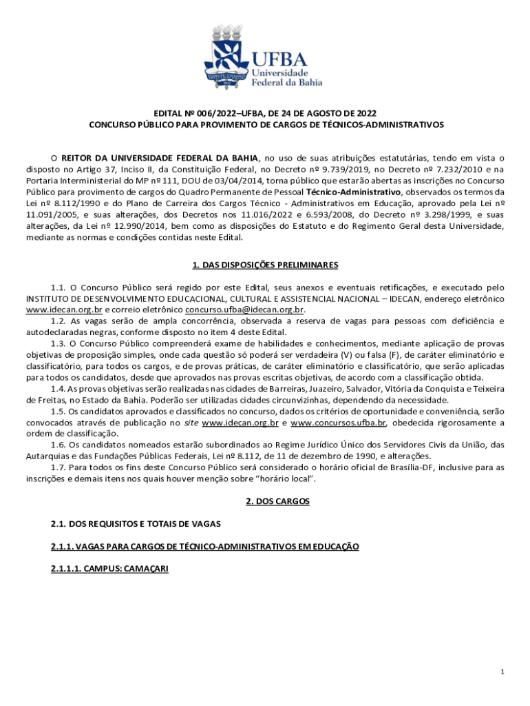 Preenchível Disponível UFBA - Universidade Federal da Bahia - BA Fax ...