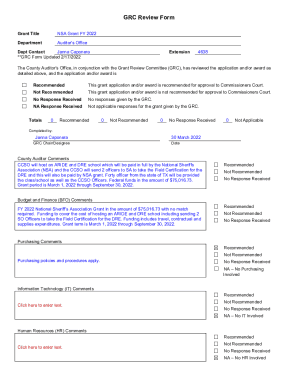 Fillable Online **GRC Form Updated 2/17/2022 Fax Email Print - pdfFiller