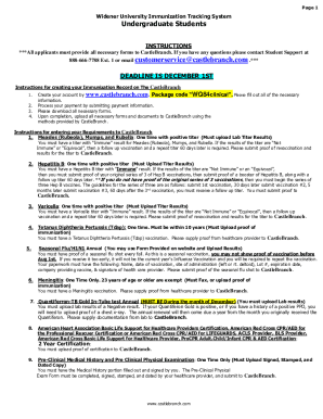 Fillable Online Castle Branch Clinical Documentation Information ...