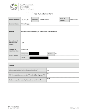 Fillable Online Heat Pump Survey Form Fax Email Print - pdfFiller