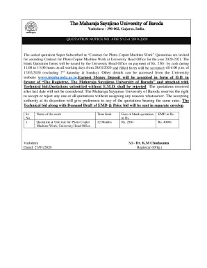 Fillable Online quotation for photocopier machine services Fax Email ...