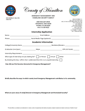 Fillable Online County of Hamilton - UC CEAS Fax Email Print - pdfFiller