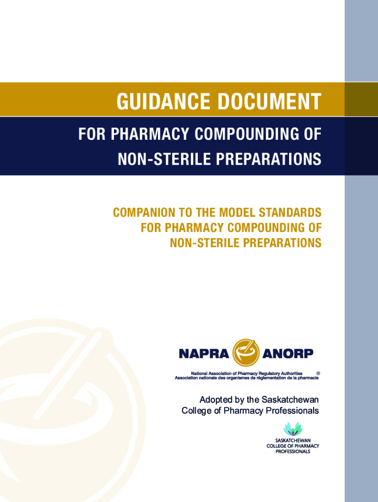 Fillable Online Where Do I Start? Standards for Pharmacy Compounding of ... Fax Email Print ...